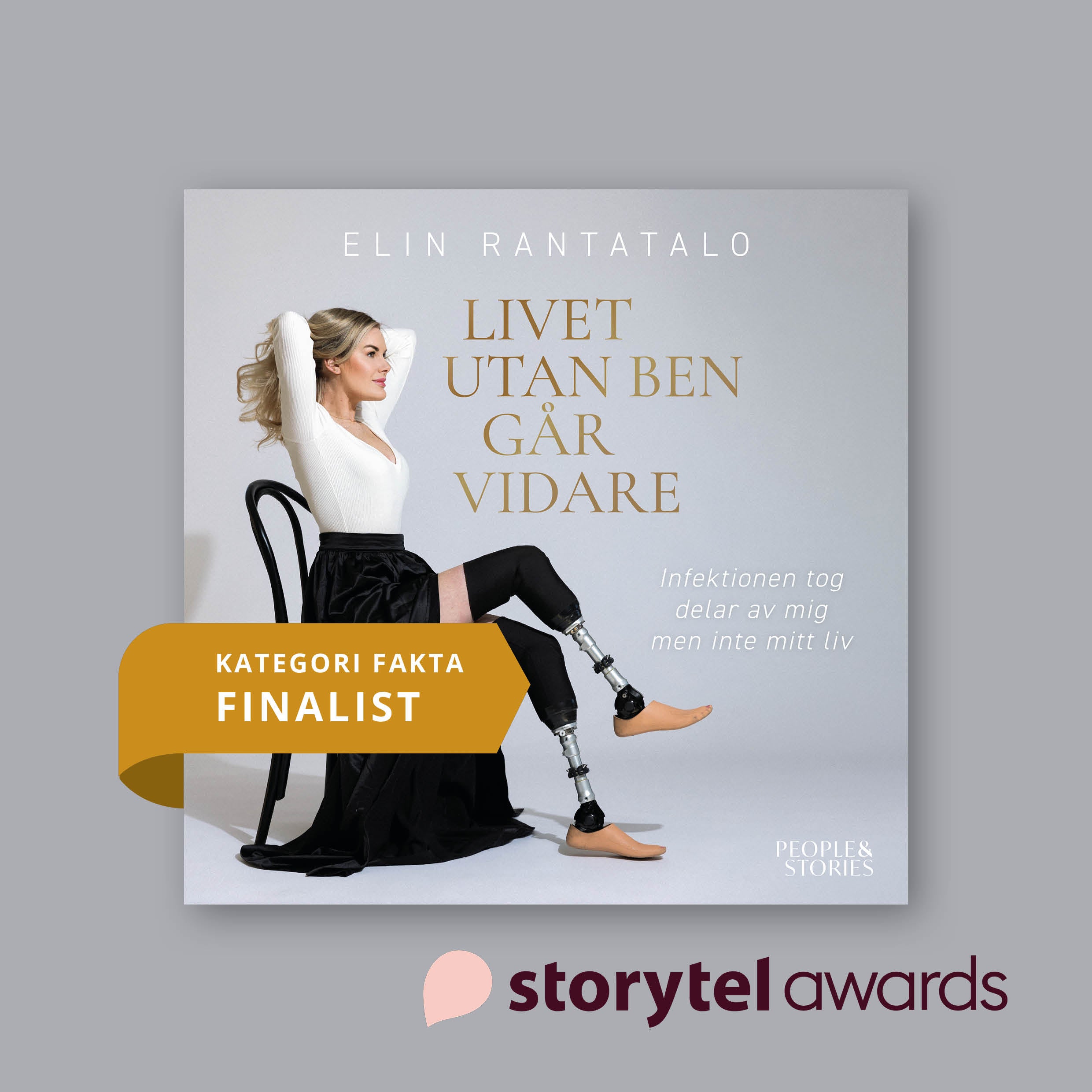 Livet utan ben går vidare som finalist i Storytel Awards – People ...